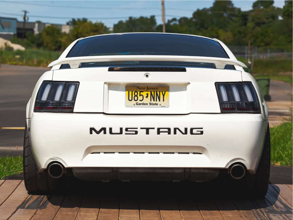 2000 Ford Mustang with 18x9.5 35 ESR Sr02 and 275/35R18 Nitto Nt555r ...