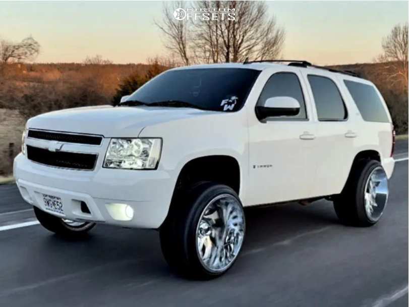 2007 Chevrolet Tahoe with 24x14 -75 Fuel Runner and 305/35R24 Lexani Lx ...