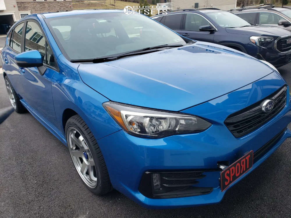 2020 Subaru Impreza with 18x8.5 35 AVID1 AV6 and 235/40R18 Hankook ...
