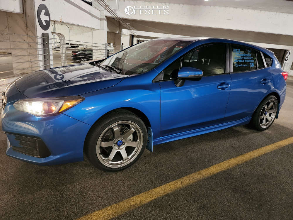 2020 Subaru Impreza with 18x8.5 35 AVID1 AV6 and 235/40R18 Hankook ...