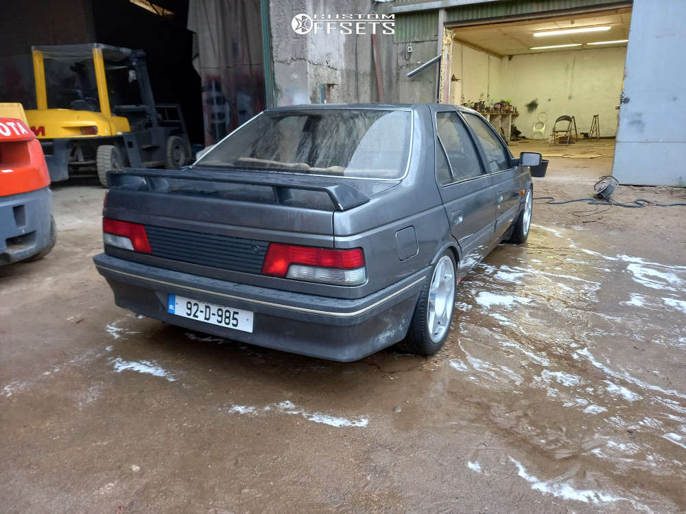 1991 Peugeot 405 with 17x8 15 Compomotive Mo5 and 235/40R17 Vercelli ...