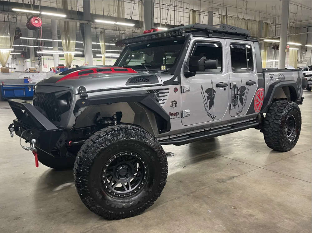 2020 Jeep Gladiator with 17x9 -12 Method Mr312 and 38/13.5R17 Milestar ...