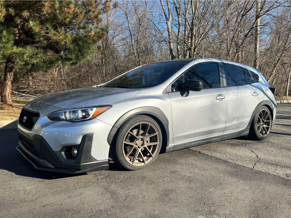 2021 Subaru Crosstrek with 18x8.5 35 AVID1 SL02 and 225/40R18 Vercelli ...