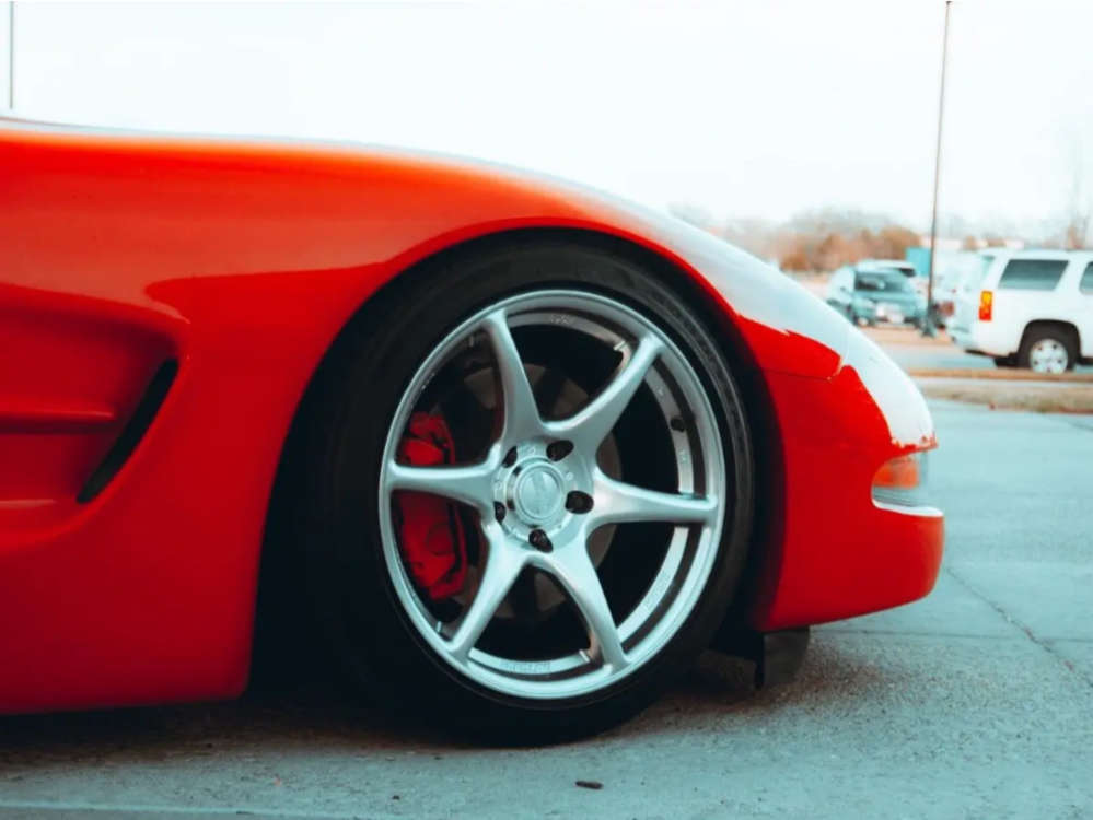 1998 Chevrolet Corvette with 18x9 35 Kansei Tandem and 235/40R18 ...