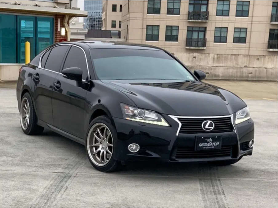 2015 Lexus GS350 with 18x9.5 30 Aodhan Ds02 and 235/45R18 Falken Pro G5 ...