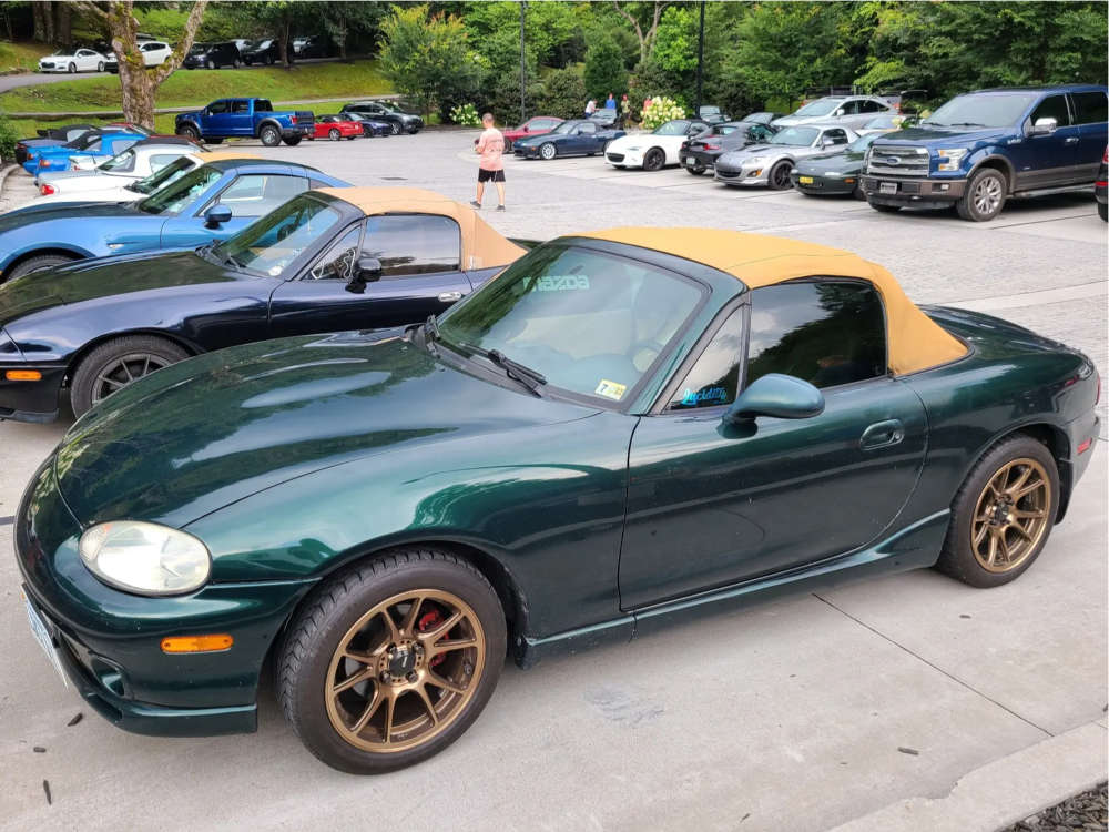 1999 Mazda Miata with 15x7.5 35 Konig Freeform and 195/50R15 BFGoodrich ...
