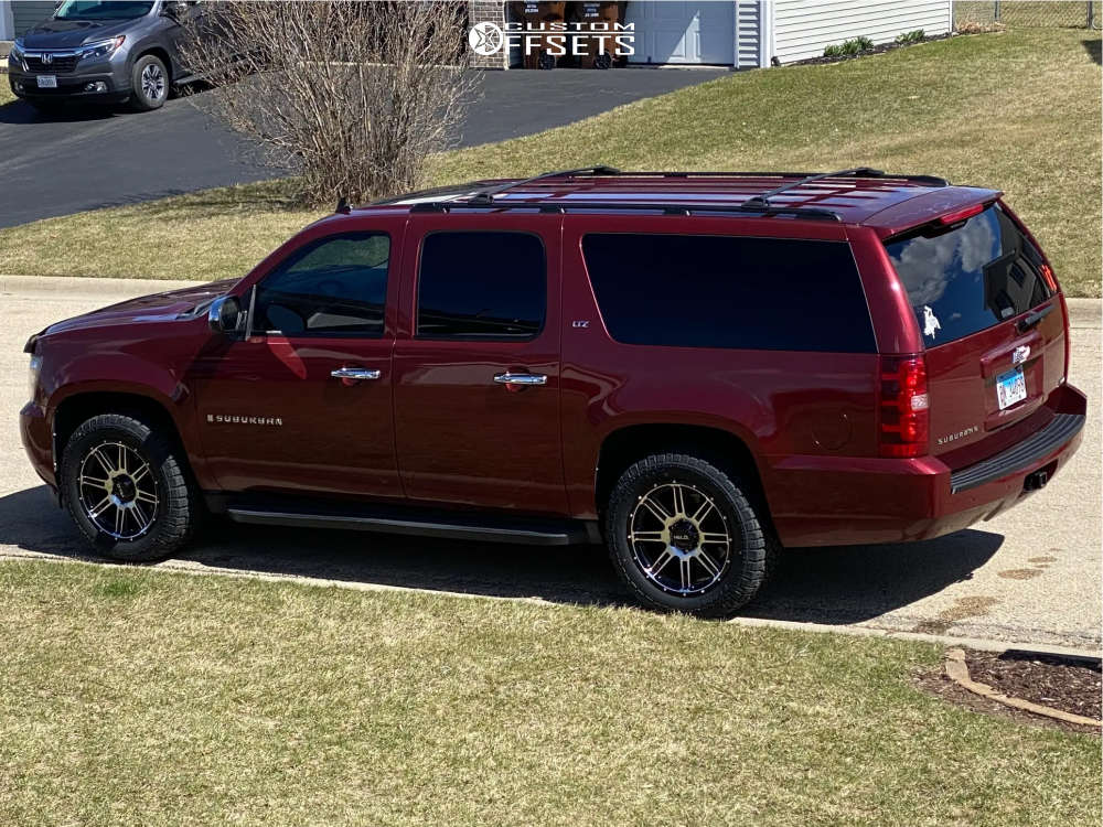 2008 Chevrolet Suburban 1500 with 20x9 18 Helo He900 and 275/55R20 ...