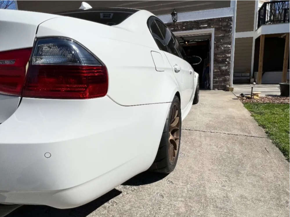 2008 BMW M3 with 18x10 25 Apex Ec-7 and 295/30R18 Toyo Tires Proxes ...