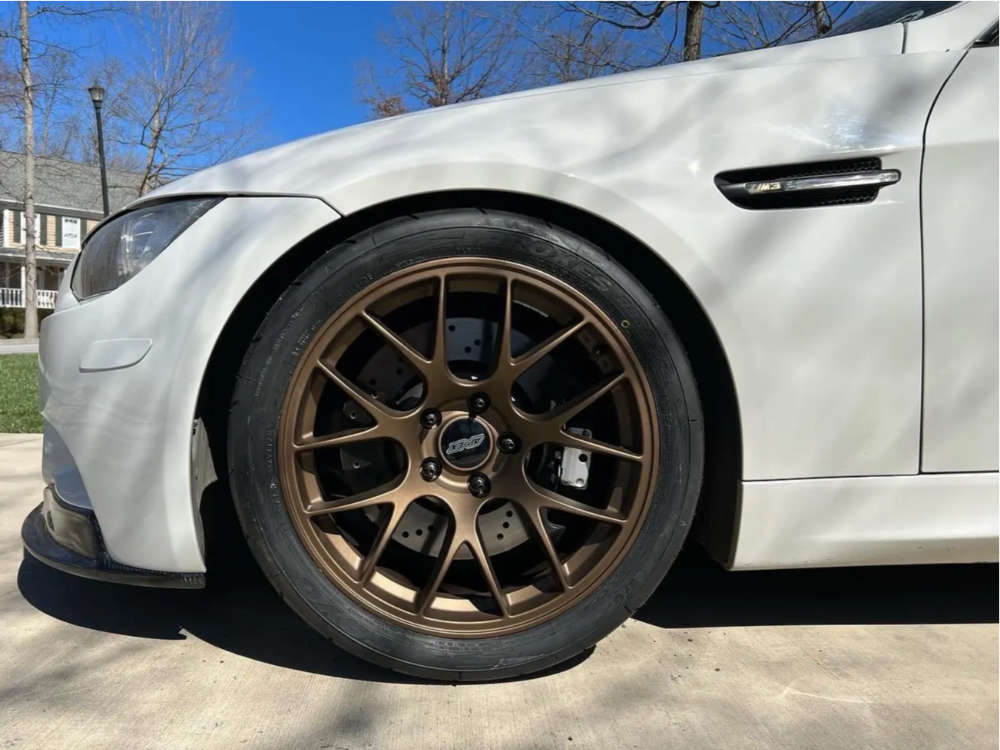 2008 BMW M3 with 18x10 25 Apex Ec-7 and 295/30R18 Toyo Tires Proxes ...