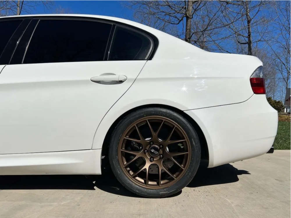 2008 BMW M3 with 18x10 25 Apex Ec-7 and 295/30R18 Toyo Tires Proxes ...