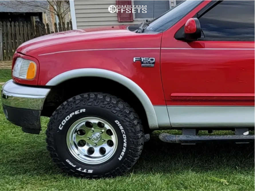 2000 Ford F-150 with 16x10 -38 Alloy Ion 171 and 285/75R16 Cooper ...