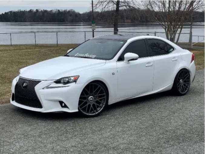 2014 Lexus IS250 with 20x8.5 35 Rotiform Rse and 245/30R20 Delinte D7 ...