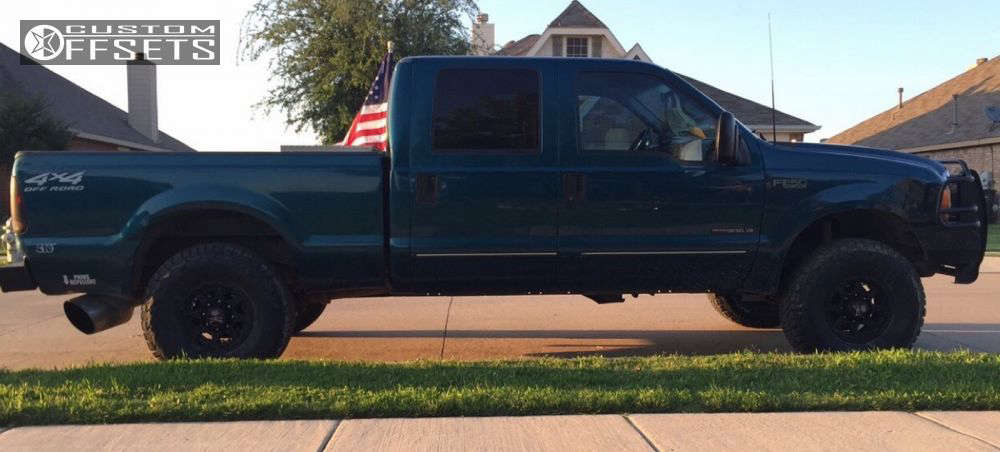 2000 Ford F-250 Super Duty with 16x8 -6 American Outlaw Buckshot and 35 ...