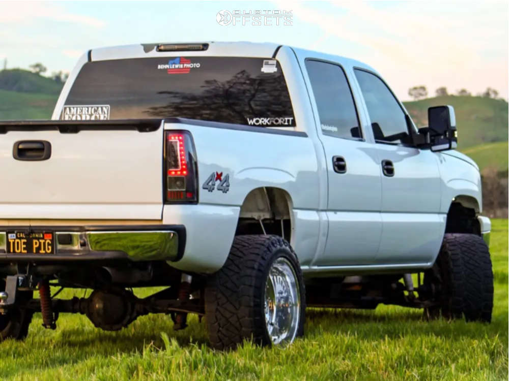2007 Chevrolet Silverado 1500 with 20x12 -40 American Force Zero Ss and 33/12.5R20 Nitto Trail ...