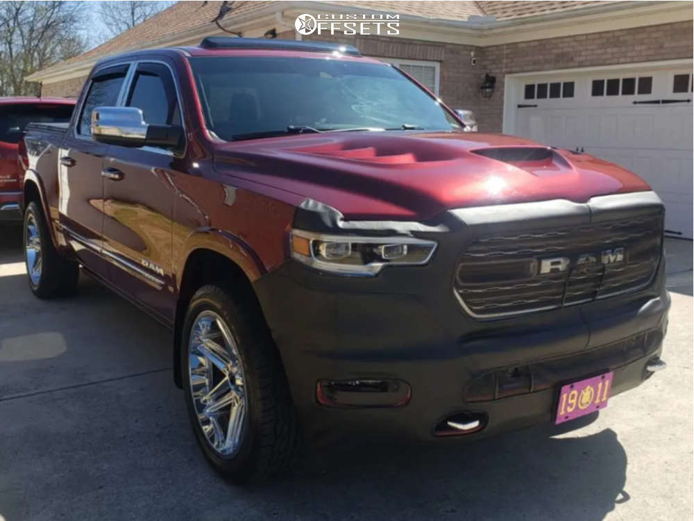 2020 Ram 1500 with 22x10 -19 Vision Razor and 295/25R22 Falken Azenis ...