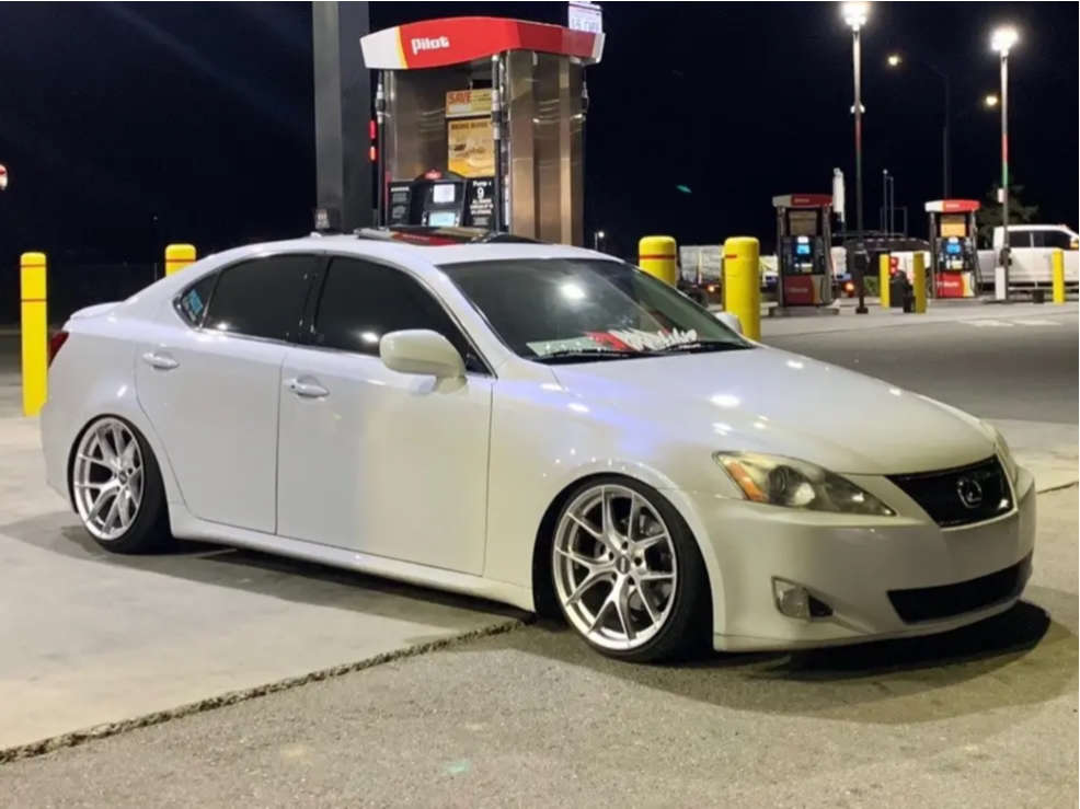 2008 Lexus IS250 with 18x9.5 22 ESR Rf2 and 225/35R18 Accelera Phi-r ...