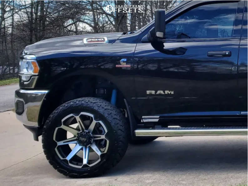 2021 Ram 2500 with 22x10 -20 Tuff T05 and 35/12.5R22 Venom Power Terra ...