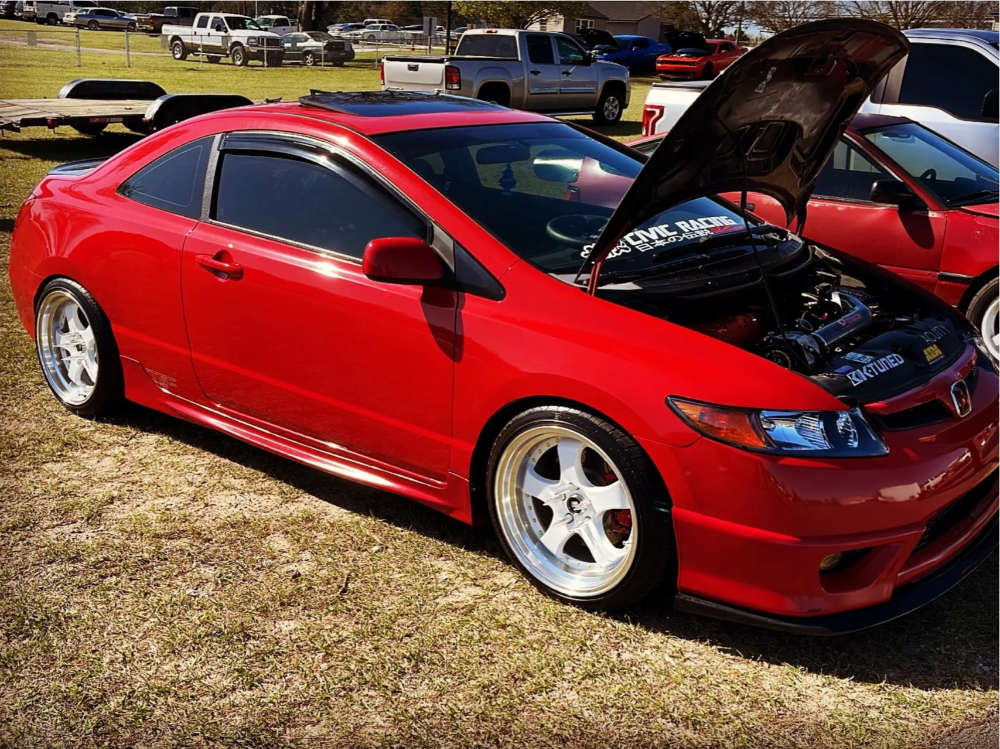 2006 Honda Civic with 18x8.5 20 MST Mt07 and 215/40R18 Vercelli Strada ...