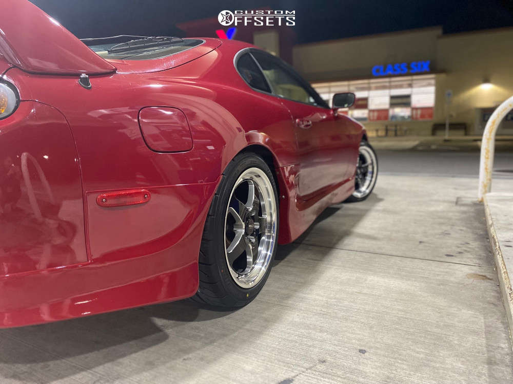 1996 Toyota Supra with 18x9.5 30 Weld Racing Ventura and 255/35R18 ...