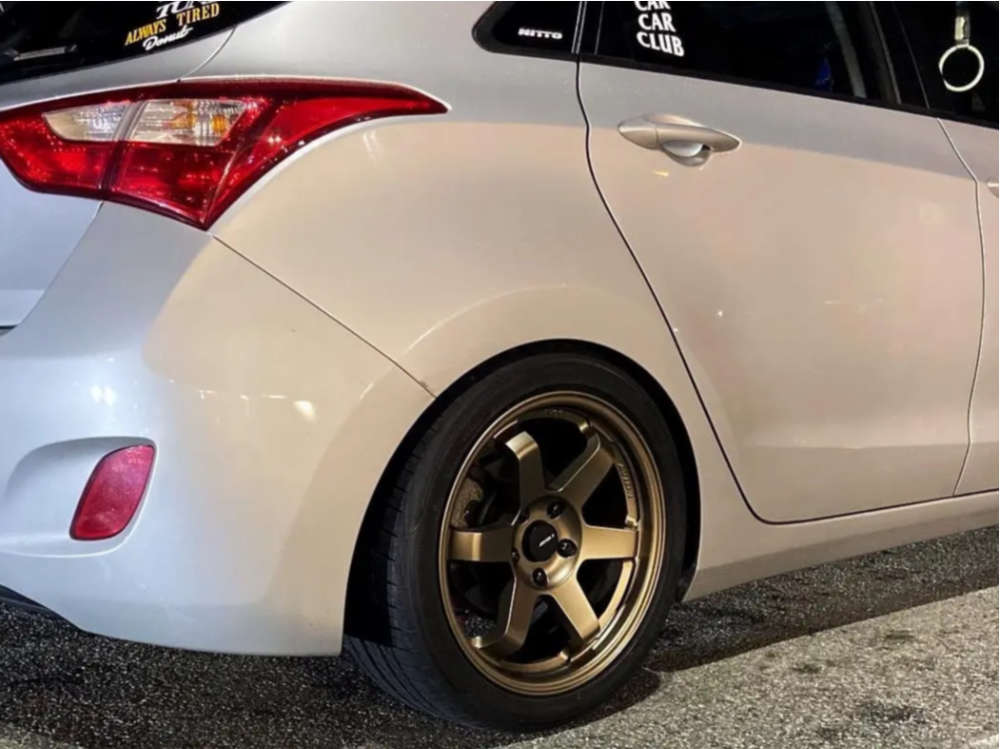 2016 Hyundai Elantra GT with 17x8 35 AVID1 AV6 and 215/45R17 Nitto ...