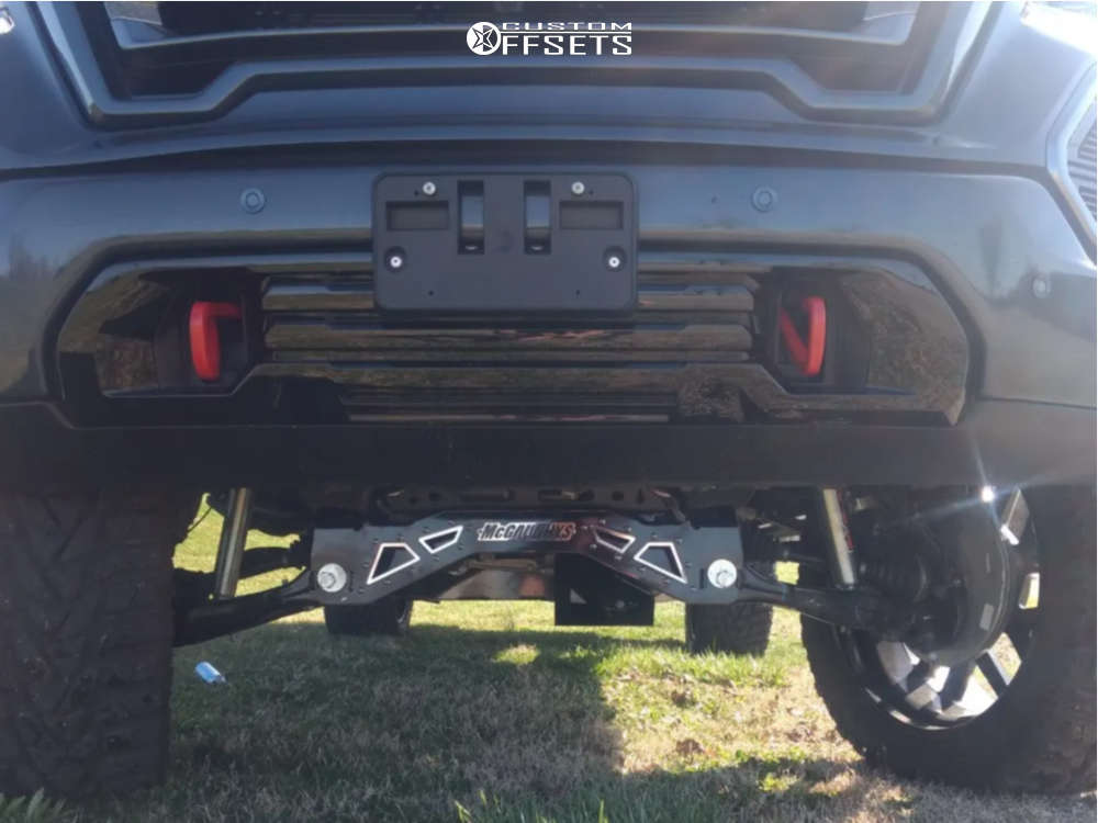 2021 GMC Sierra 1500 with 24x12 -57 Vision Sliver 360 and 36/14.5R24 ...