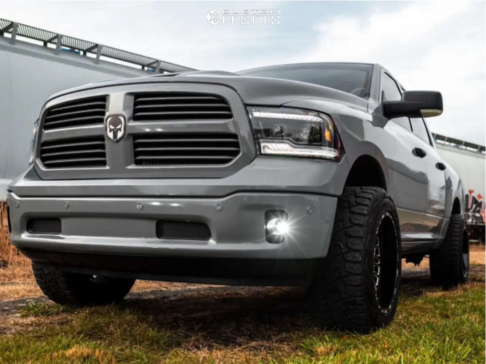 2015 Ram 1500 with 20x12 -44 TIS 553BM and 33/12.5R20 Toyo Tires Open ...