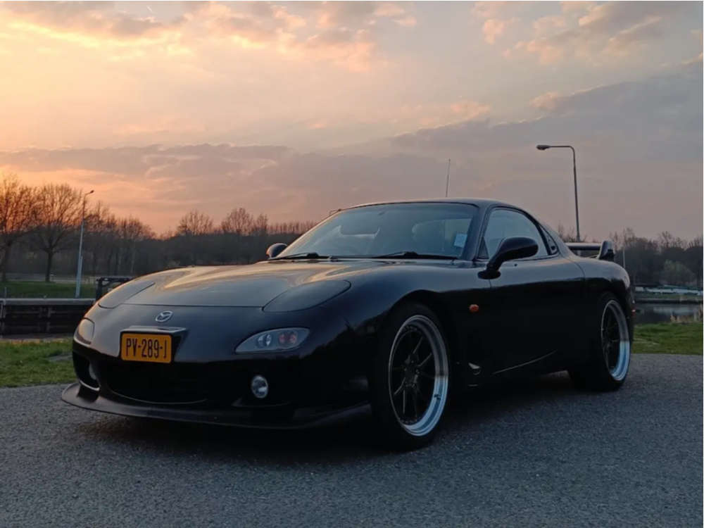 1995 Mazda RX-7 with 18x8.5 35 Aodhan Ds08 and 225/45R18 Michelin Pilot ...