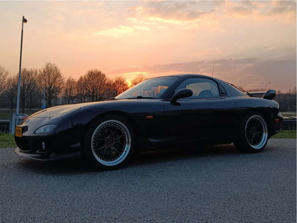 1995 Mazda RX-7 with 18x8.5 35 Aodhan Ds08 and 225/45R18 Michelin Pilot ...