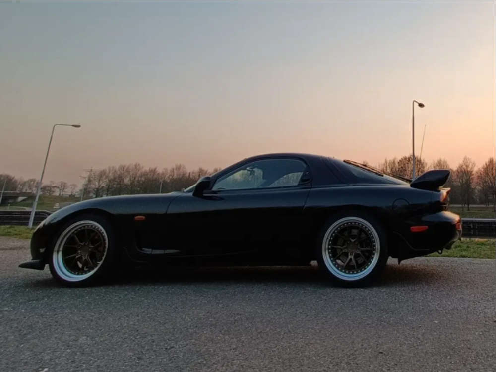 1995 Mazda RX-7 with 18x8.5 35 Aodhan Ds08 and 225/45R18 Michelin Pilot ...