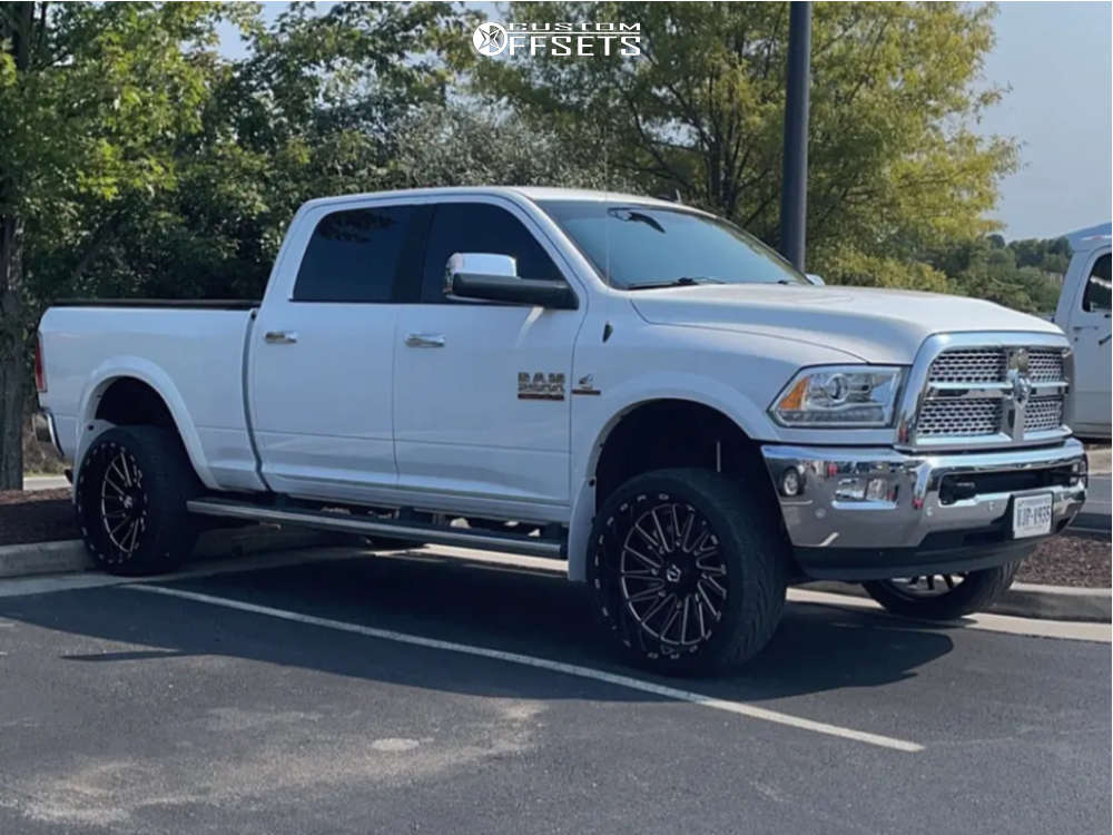 2018 Ram 2500 with 24x12 -44 TIS 547BM and 305/40R24 General Grabber ...