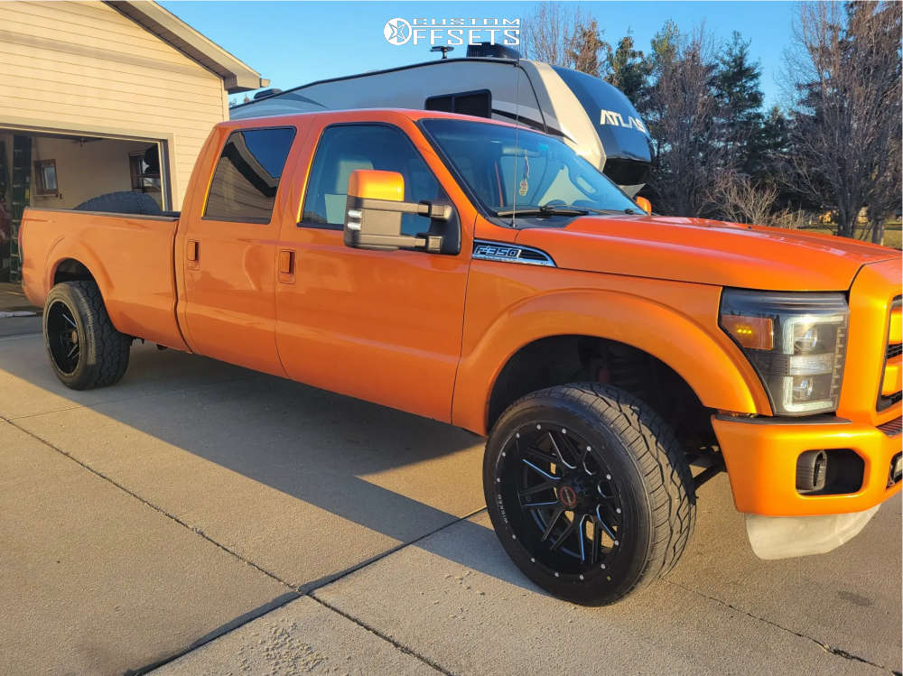 2012 Ford F-350 Super Duty with 22x12 -44 Wicked Offroad W903 and 315 ...