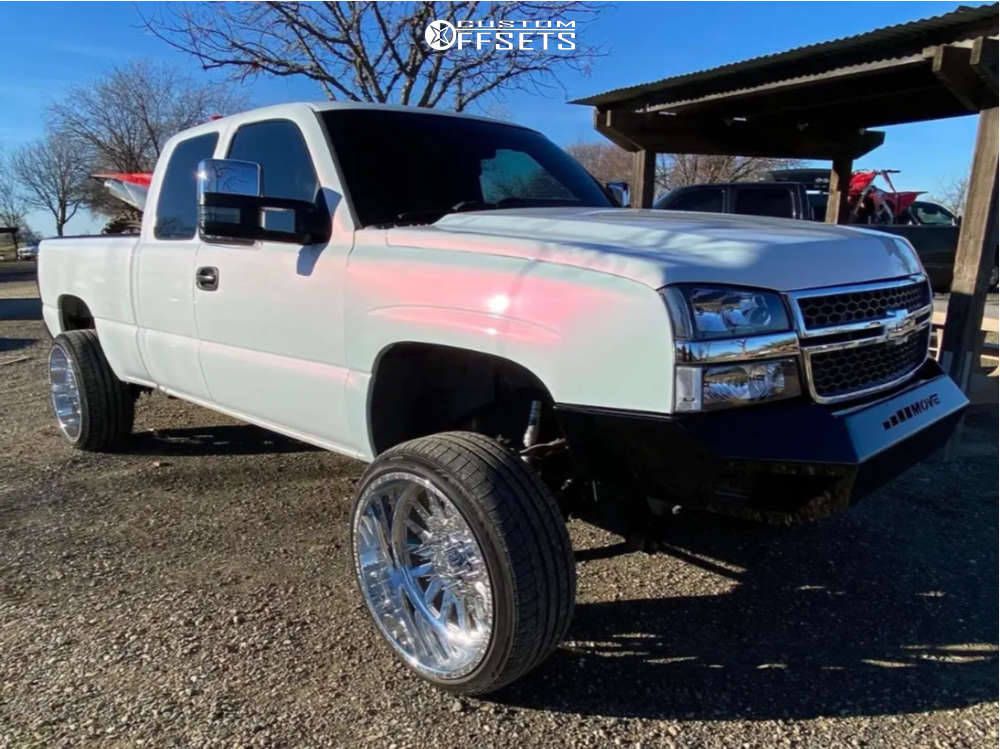 2006 Chevrolet Silverado 1500 with 24x12 -40 American Force Afwf20 and ...