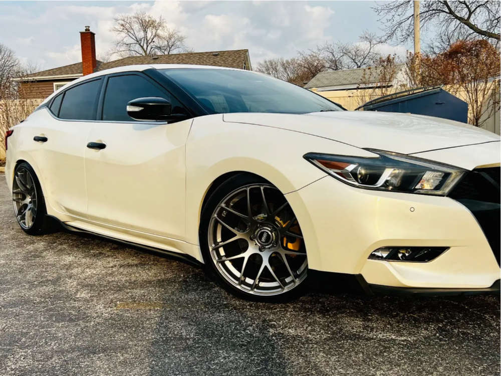2016 Nissan Maxima with 20x10 35 VMR V710 and 255/35R20 Continental ...