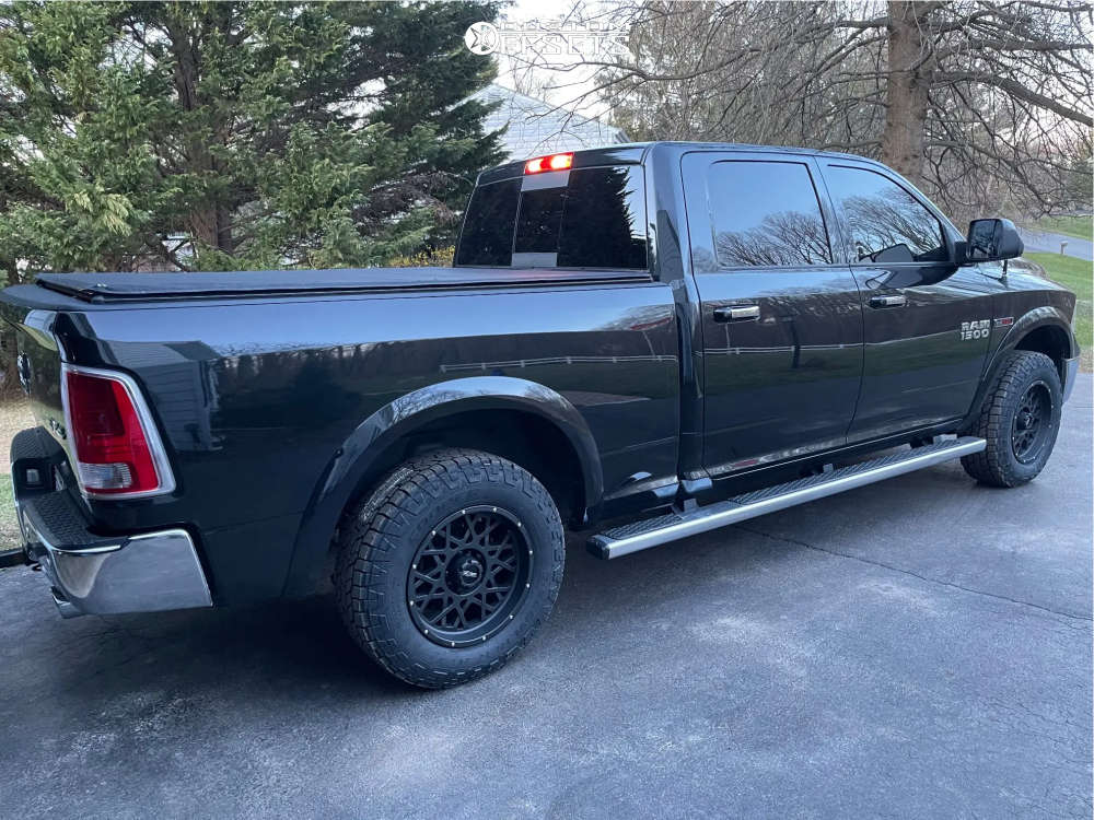 2016 Ram 1500 with 18x9 12 Vision Rocker and 265/70R18 Cooper ...