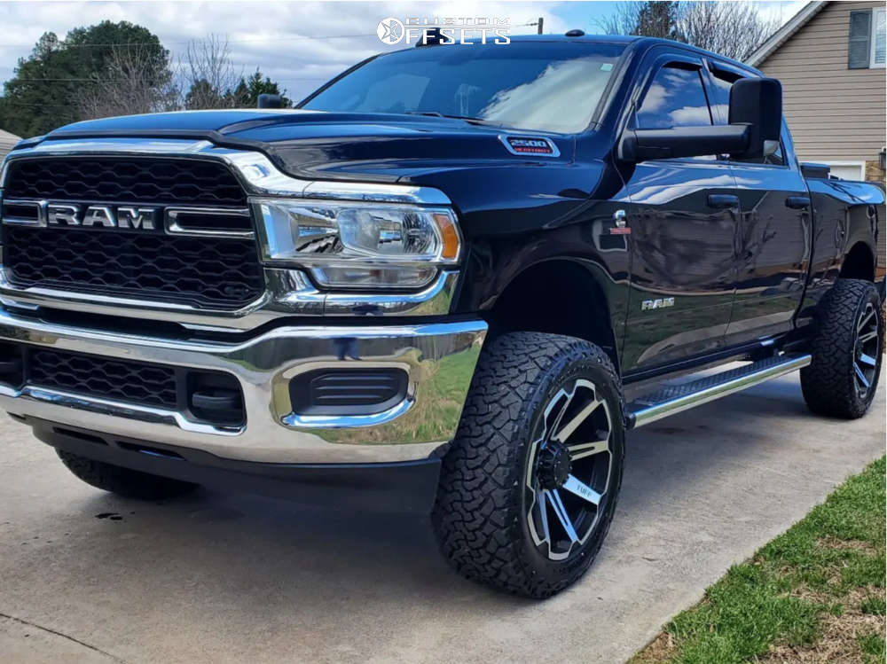 2021 Ram 2500 with 22x10 -20 Tuff T05 and 35/12.5R22 Venom Power Terra ...