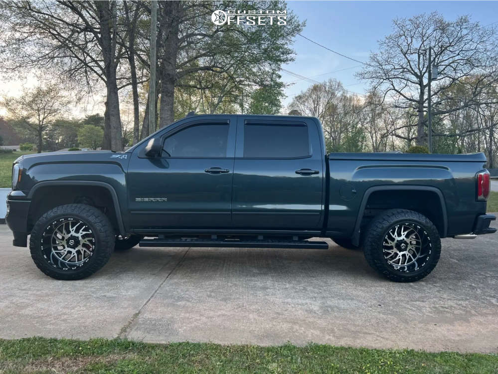 2018 GMC Sierra 1500 with 20x12 -51 TIS 544MB and 33/12.5R20 Nitto ...