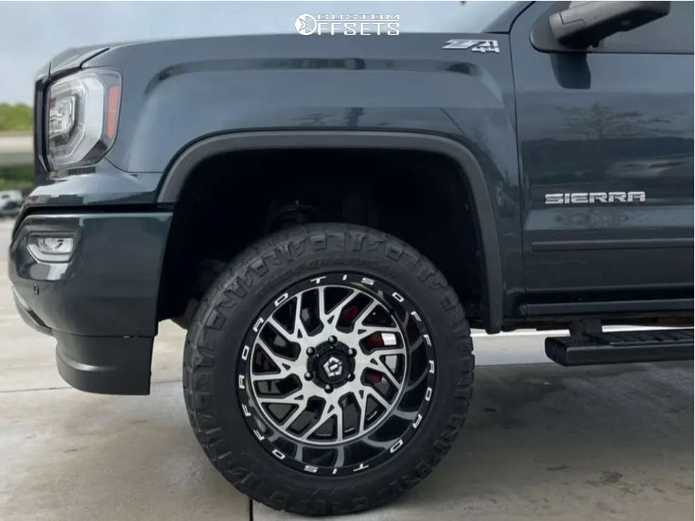2018 GMC Sierra 1500 with 20x12 -51 TIS 544MB and 33/12.5R20 Nitto ...