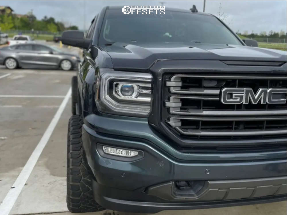 2018 GMC Sierra 1500 with 20x12 -51 TIS 544MB and 33/12.5R20 Nitto ...
