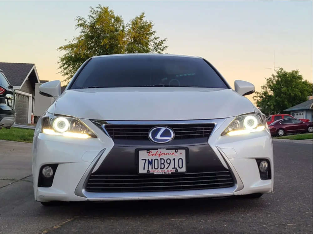 2015 Lexus CT200h with 19x8.5 4 Work Emitz and 235/25R19 Achilles A/t ...