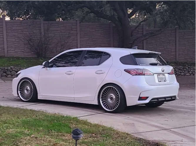 2015 Lexus CT200h with 19x8.5 4 Work Emitz and 235/25R19 Achilles A/t ...