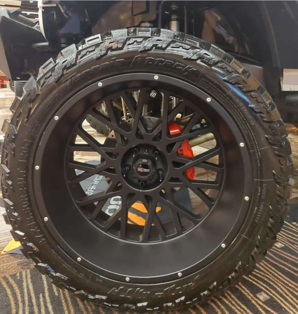 2012 Jeep Wrangler with 24x12 -51 Vision Rocker 412 and 37/13.5R24 AMP ...