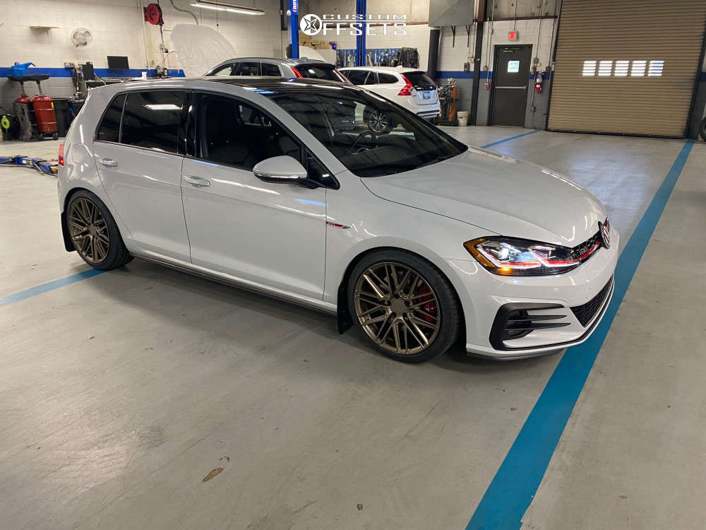 2018 Volkswagen GTI with 18x8.5 32 TSW Pescara and 225/40R18 Michelin ...