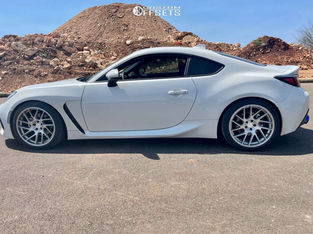 2022 Subaru BRZ with 18x9.5 35 Anovia Elder and 255/35R18 Michelin ...
