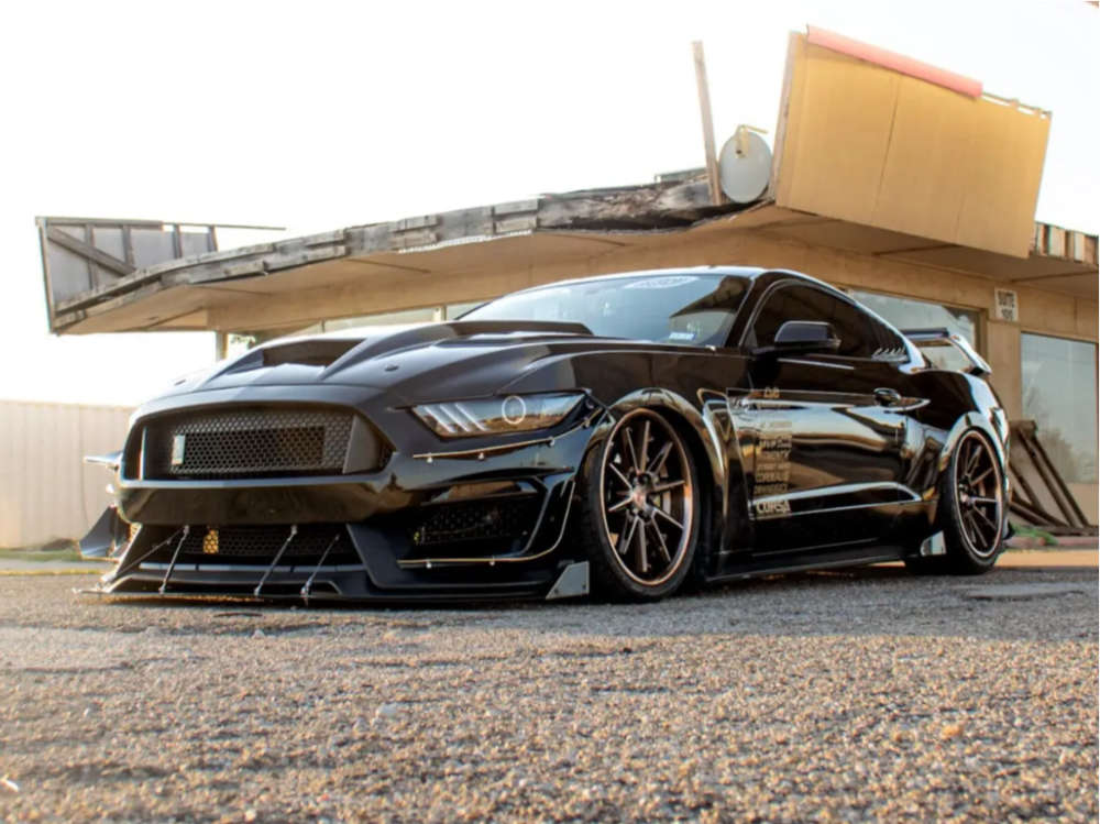 2016 Ford Mustang with 19x8.5 33 Ferrada CM2 and 305/45R19 Mickey ...