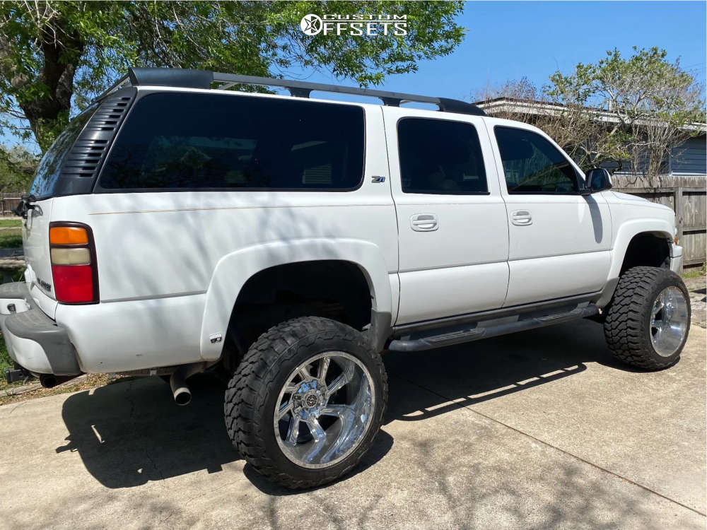 2004 Chevrolet Suburban 1500 with 22x14 -76 Scorpion Sc25 and 35/13 ...