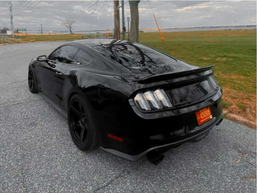 2016 Ford Mustang with 19x10 35 Project 6GR Five and 285/35R19 ...