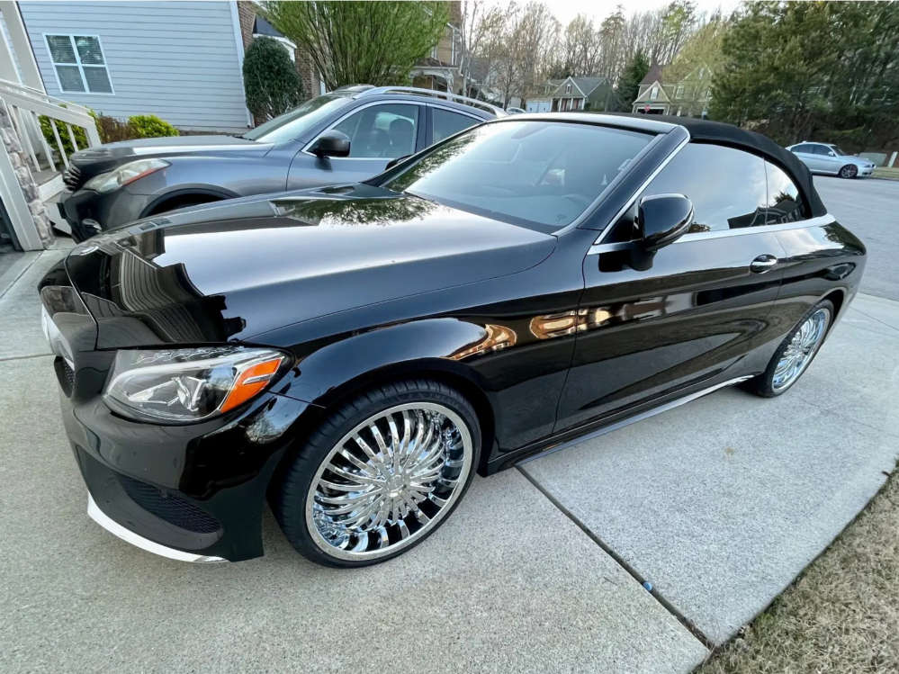2017 Mercedes-Benz C300 with 20x8 40 Strada Spina and 225/35R20 Nexen ...