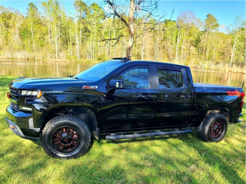 2019 Chevrolet Silverado 1500 with 18x9 0 Mayhem Cogent and 275/70R18 ...