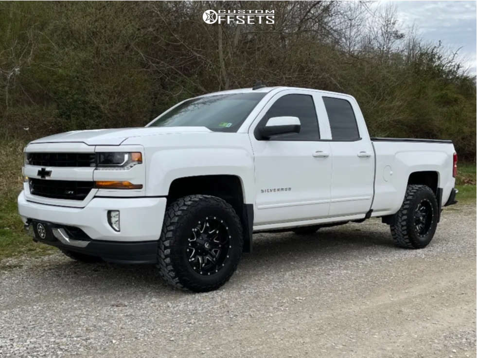 2017 Chevrolet Silverado 1500 with 18x9 -12 Fuel Lethal and 275/70R18 ...