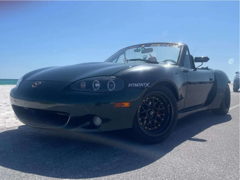 2001 Mazda Miata with 15x8 -0 Vors Vr7 and 195/50R15 Toyo Tires Extensa ...